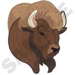 Buffalo Head Embroidery Design | AnnTheGran.com