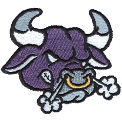 Bulls Head Embroidery Design | AnnTheGran.com