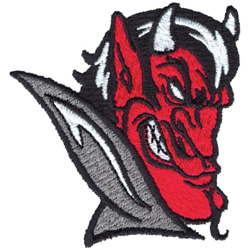 Devils Head Embroidery Design | AnnTheGran.com