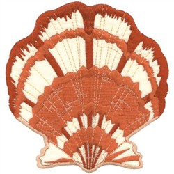 Scallop Shell Applique Embroidery Design | AnnTheGran.com