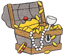 Treasure Chest Embroidery Design | AnnTheGran.com