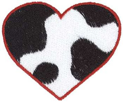 Spotted Heart Embroidery Design | AnnTheGran.com