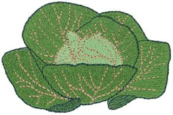 Head Of Cabbage Embroidery Design | AnnTheGran.com
