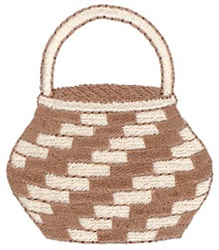 Woven Basket Embroidery Design | AnnTheGran.com
