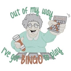 Bingo Grandma Embroidery Design | AnnTheGran.com