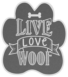 Live Love Woof Embroidery Design | AnnTheGran.com
