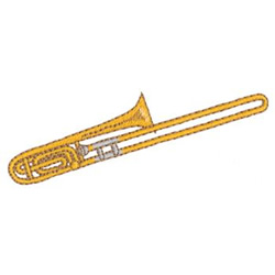 Trombone Embroidery Design | AnnTheGran.com