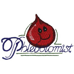 Phlebotomist Embroidery Design | AnnTheGran.com