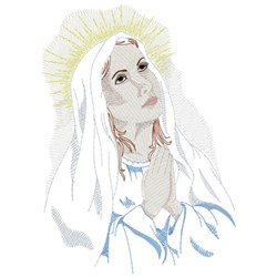 Virgin Mary Embroidery Design | AnnTheGran.com