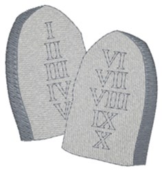 The 10 Commandments Embroidery Design | AnnTheGran.com