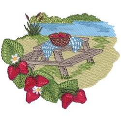 Berry Basket Embroidery Design | AnnTheGran.com