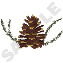 Pine Cone Embroidery Design | AnnTheGran.com
