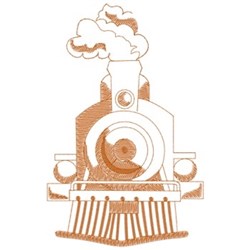 Steam Engine Embroidery Design | AnnTheGran.com