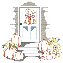 Front Door Embroidery Design | AnnTheGran.com
