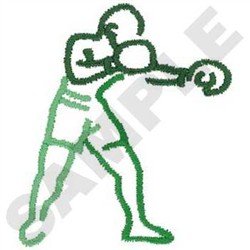 Boxer Outline Embroidery Design | AnnTheGran.com
