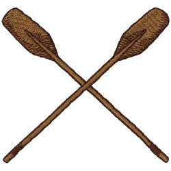 Crossed Oars Embroidery Design | AnnTheGran.com