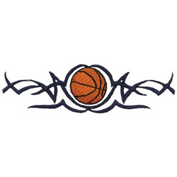 Tribal Basketball Embroidery Design | AnnTheGran.com