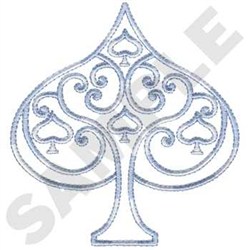 Spades Embroidery Design | AnnTheGran.com