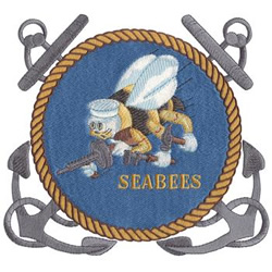 Navy Seabee Embroidery Design | AnnTheGran.com