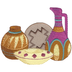 Pottery Embroidery Design | AnnTheGran.com