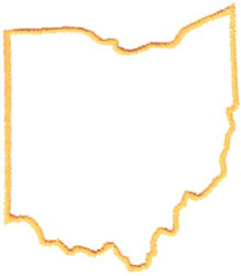 Ohio Outline Embroidery Design | AnnTheGran.com