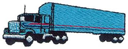 Truck With Trailer Embroidery Design | AnnTheGran.com