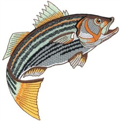 Striped Bass Applique Embroidery Design | AnnTheGran.com