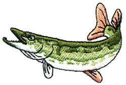 Northern Pike Embroidery Design | AnnTheGran.com