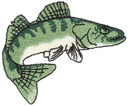 Walleye Embroidery Design | AnnTheGran.com