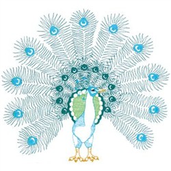 Large Peacock Embroidery Design | AnnTheGran.com
