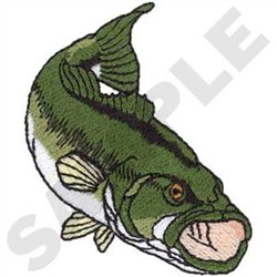Largemouth Bass Embroidery Design | AnnTheGran.com