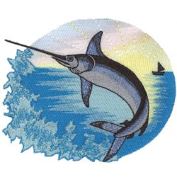 Swordfish Embroidery Design | AnnTheGran.com
