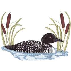 Loon Embroidery Design | AnnTheGran.com