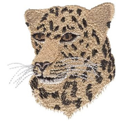 Leopard Head Embroidery Design | AnnTheGran.com