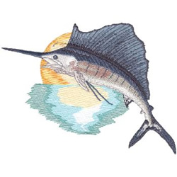 Sailfish Embroidery Design | AnnTheGran.com