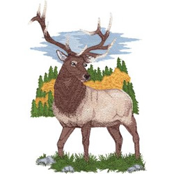 Elk Embroidery Design | AnnTheGran.com
