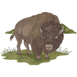Bison Embroidery Design | AnnTheGran.com