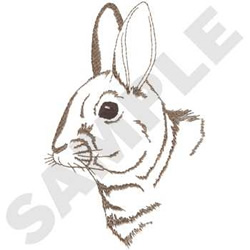 Cottontail Outline Embroidery Design | AnnTheGran.com