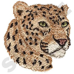 Leopard Head Embroidery Design | AnnTheGran.com