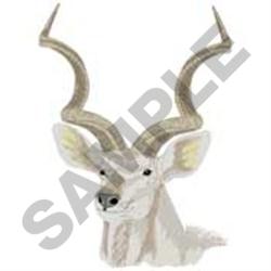 Kudu Head Embroidery Design | AnnTheGran.com