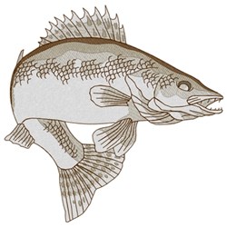 Walleye Embroidery Design | AnnTheGran.com