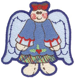 Patchwork Angel Embroidery Design | AnnTheGran.com