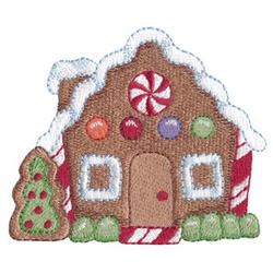 Gingerbread House Embroidery Design | AnnTheGran.com
