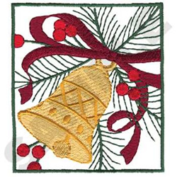 Christmas Bell Embroidery Design | AnnTheGran.com