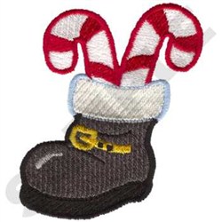 Santa Boot Embroidery Design | AnnTheGran.com