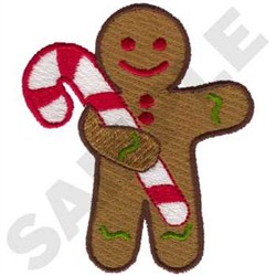 Gingerbread Man Embroidery Design | AnnTheGran.com