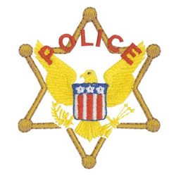 Police Embroidery Design | AnnTheGran.com