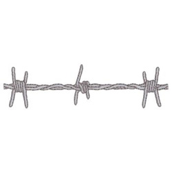 Barbed Wire Embroidery Design | AnnTheGran.com