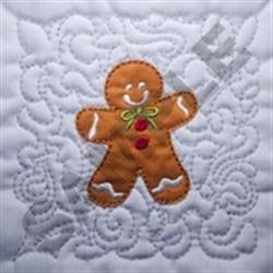 Gingerbread Man Quilt Embroidery Design | AnnTheGran.com