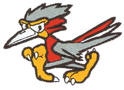 Roadrunner Mascot Embroidery Design | AnnTheGran.com
